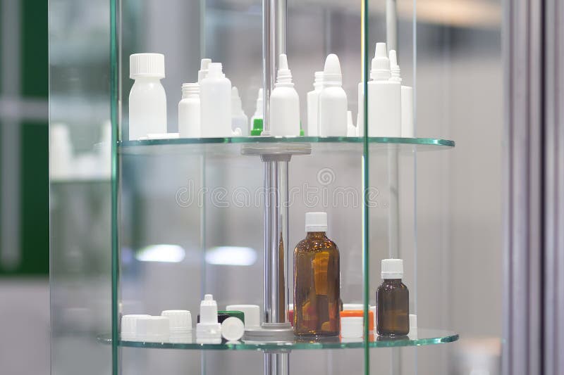 Samples of Various Packages for Medications at the Exhibition Stand ...