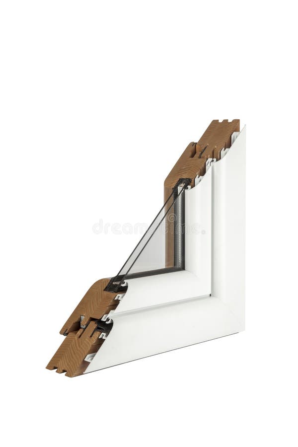 PVC Window Isolated on White Stock Image - Image of house, window ...