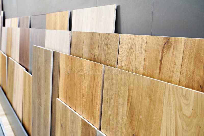 Samples of Wooden Panels in Store Stock Photo - Image of brown, samples ...