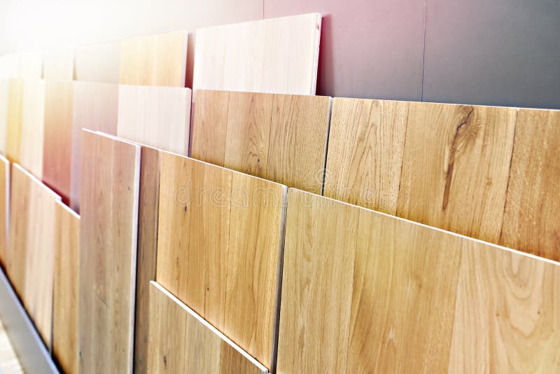 Samples of Wooden Panels in Store Stock Photo - Image of brown, samples ...