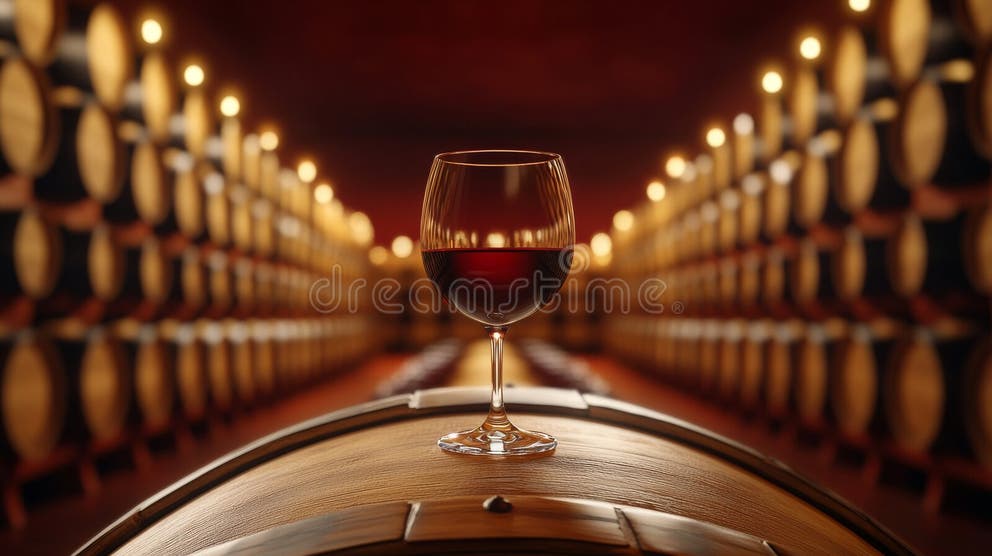 Sampling Various Wines and Exploring Winery Cellars that House Oak ...