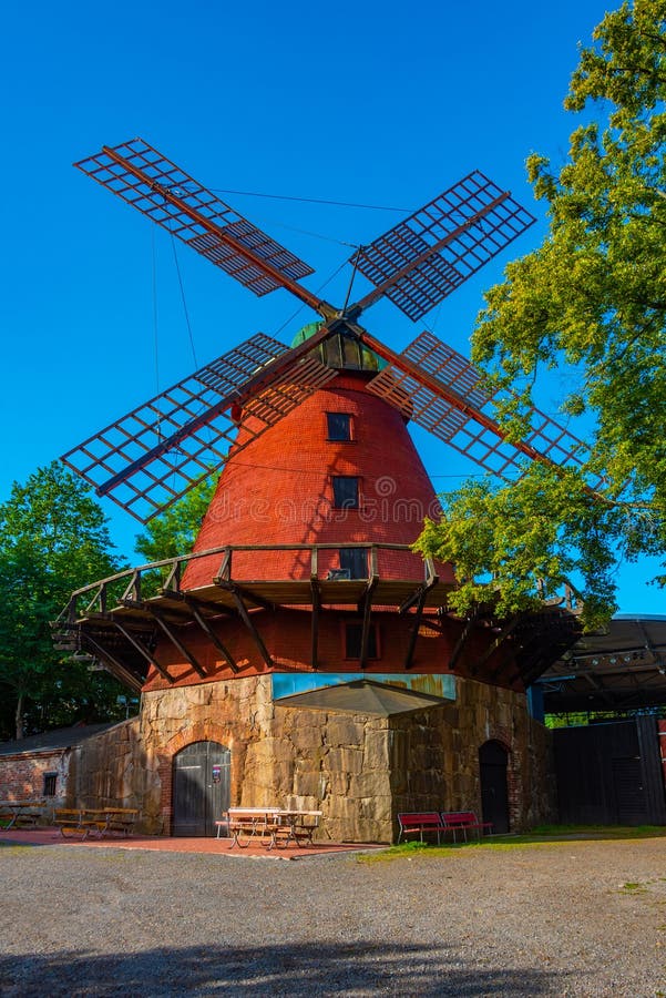 Samppalinna Windmill in Finnish Town Turku Stock Photo - Image of ...