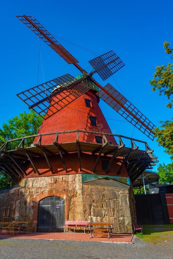 Samppalinna Windmill in Finnish Town Turku Stock Image - Image of ...