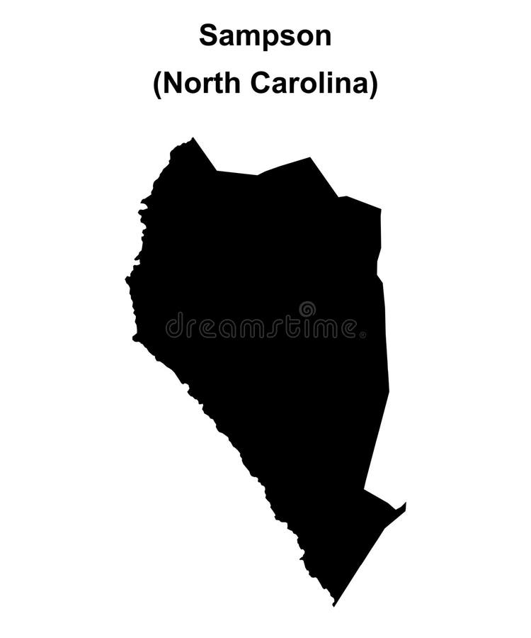 Sampson outline map stock vector. Illustration of template - 361723999