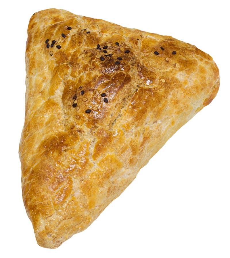 Samsa from Tandoor with Meat Filling Stock Image - Image of macro ...