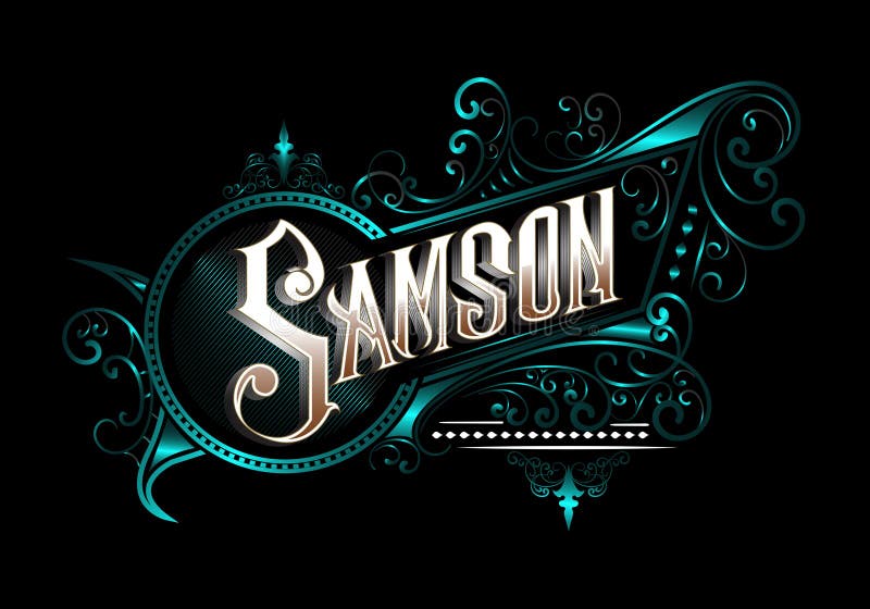 Samson Lettering Stock Illustrations – 1 Samson Lettering Stock ...