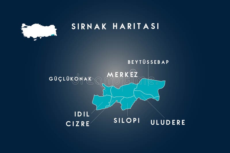 Sirnak Districts Guclukonak, Idil, Cizre, Silopi, Uludere, Beytussebap ...