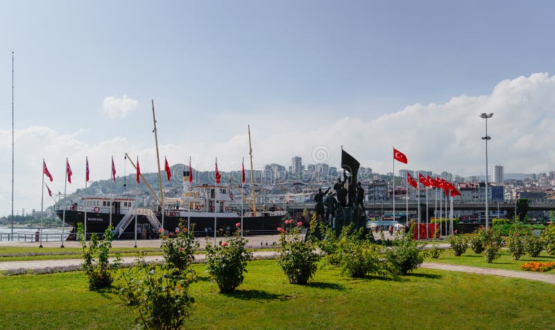 Samsun / Turkey - August 04 2019: The Monument Of Mustafa Kemal Ataturk ...