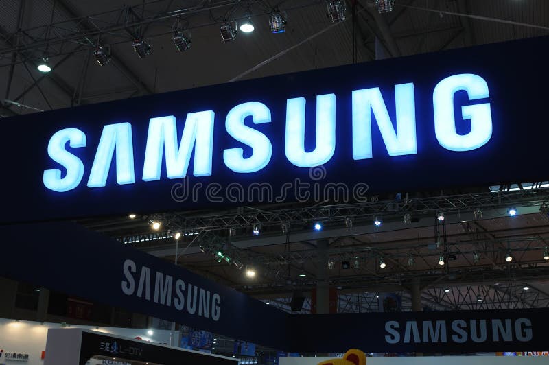 Samsung booth logo editorial photo. Image of china, business - 17392946