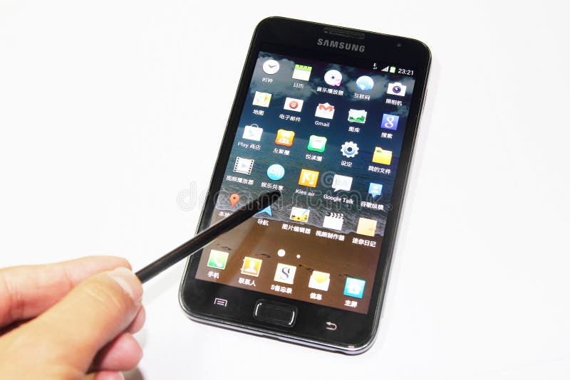 Samsung Galaxy Note editorial stock image. Image of camera - 27669544