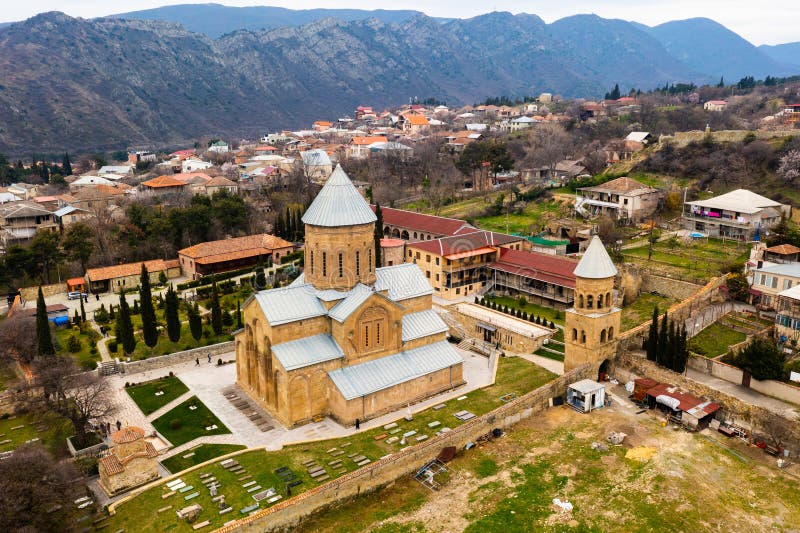 Samtavro Monastery of St. Nino in Mtskheta Stock Photo - Image of ...