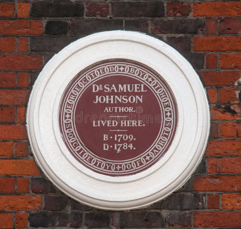 Samuel Johnson-` s Haus redaktionelles stockbild. Bild von laufstück ...
