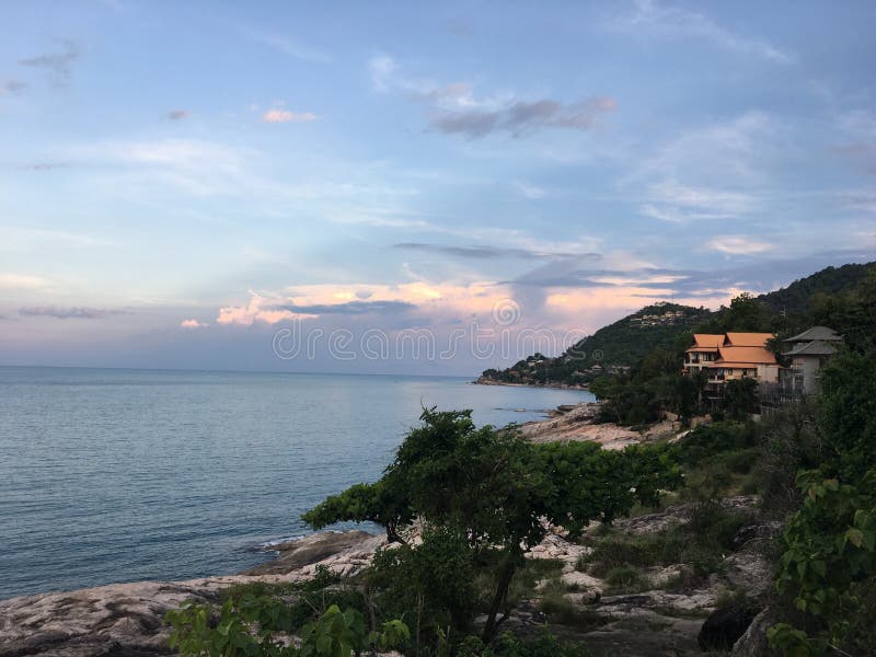 Samui View Point stock image. Image of ocean, mediterranean - 95098565