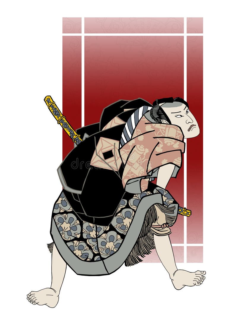 Samurai Pose Stock Illustrations – 1,801 Samurai Pose Stock ...