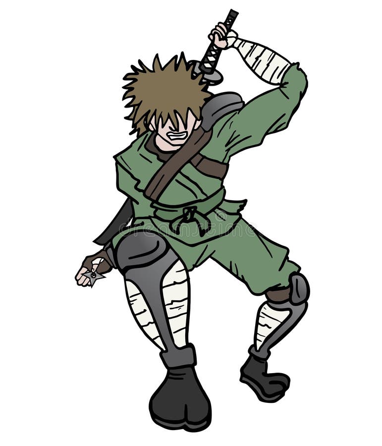 Samurai Attack Hand Drawing Stock Illustrations – 235 Samurai Attack ...