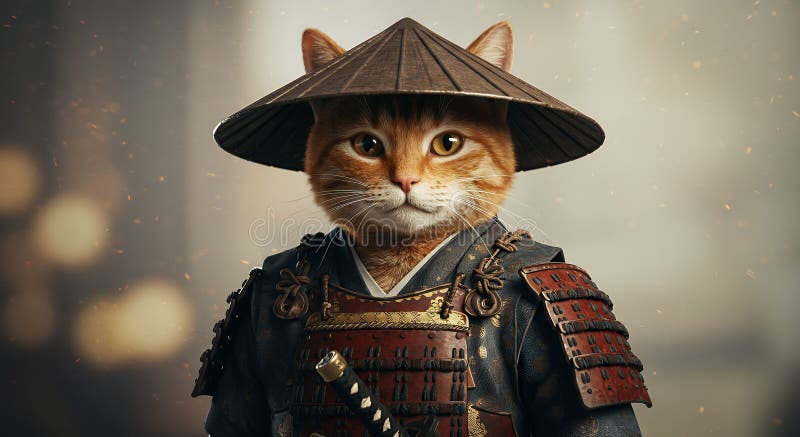 Samurai Cat, the Feline Warrior with Ancient Honor and Noble Lineage ...