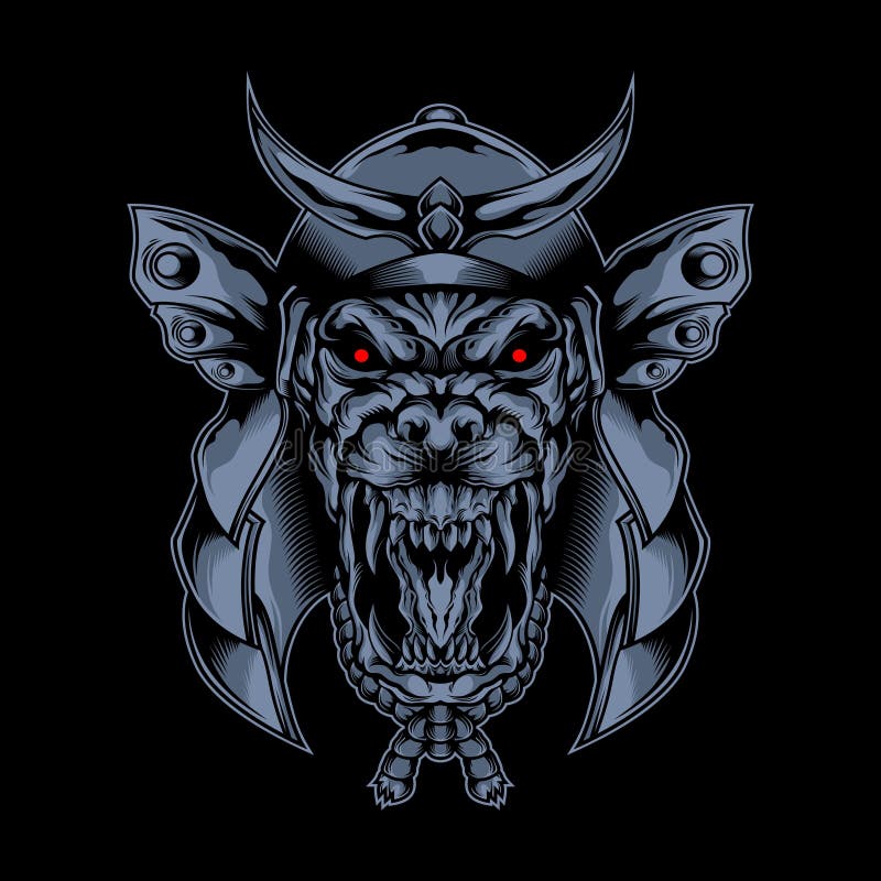 Ninja Wolf Mascot stock vector. Illustration of cute - 143156012