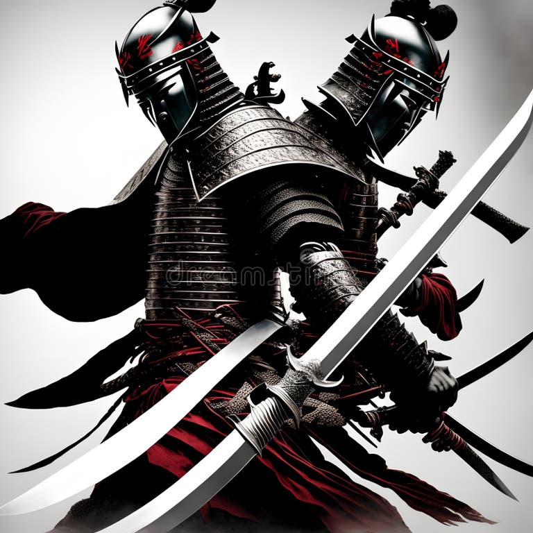 Samurai, Generative AI Illustration Stock Illustration - Illustration ...