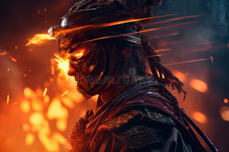 Fire Samurai Stock Illustrations – 240 Fire Samurai Stock Illustrations ...