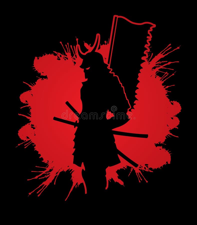 Samurai Flag Vector