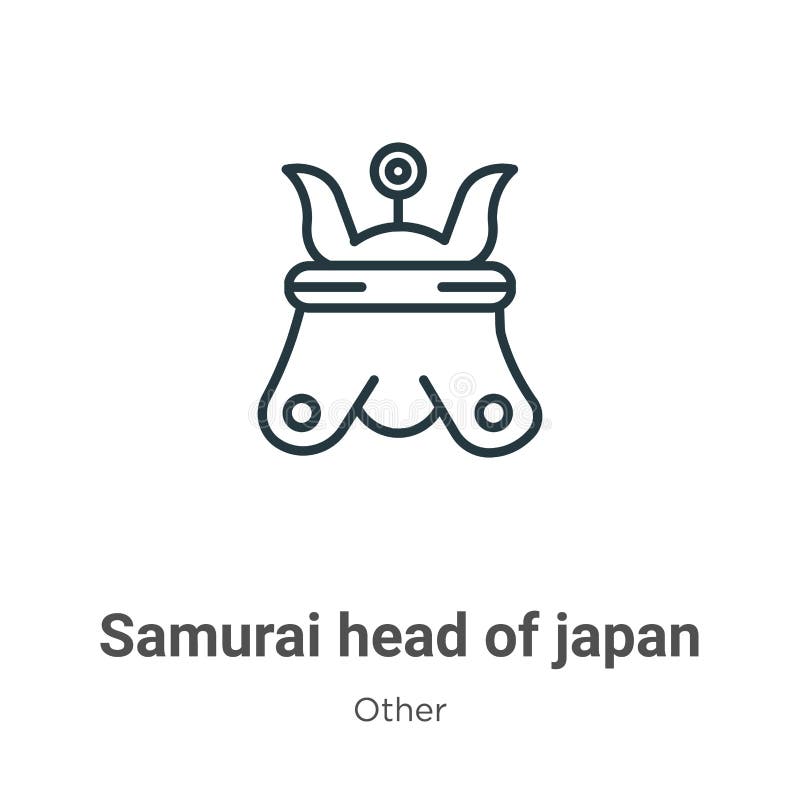 Samurai Head Simple Stock Illustrations – 416 Samurai Head Simple Stock ...