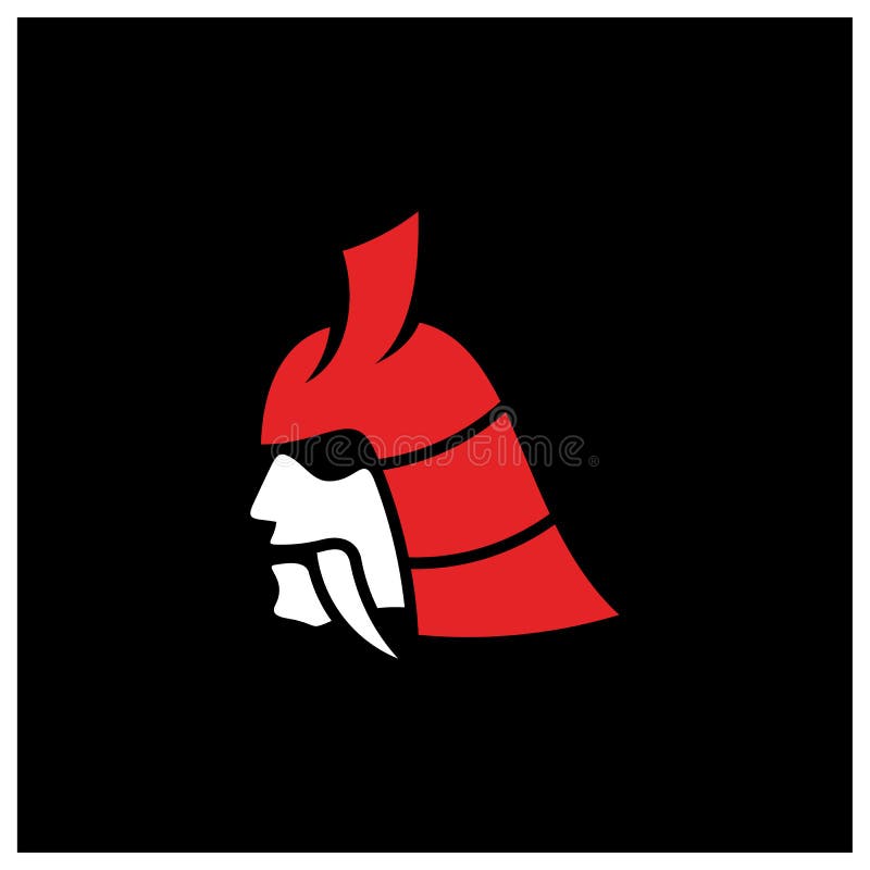 Samurai Head Logo Design Vector. Samurai Warrior Logo Template Stock ...