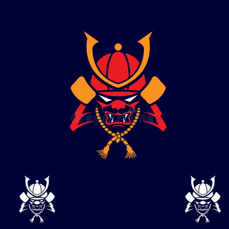 Samurai Head Design Vector Illustration Stock Vector - Illustration of ...