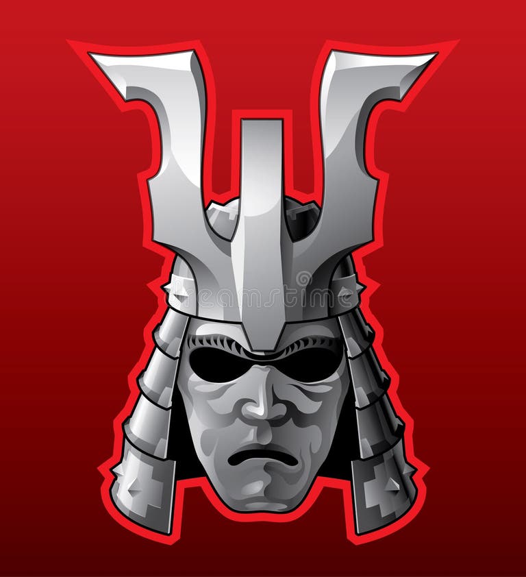 Samurai Metal Helmet Stock Illustrations – 423 Samurai Metal Helmet ...