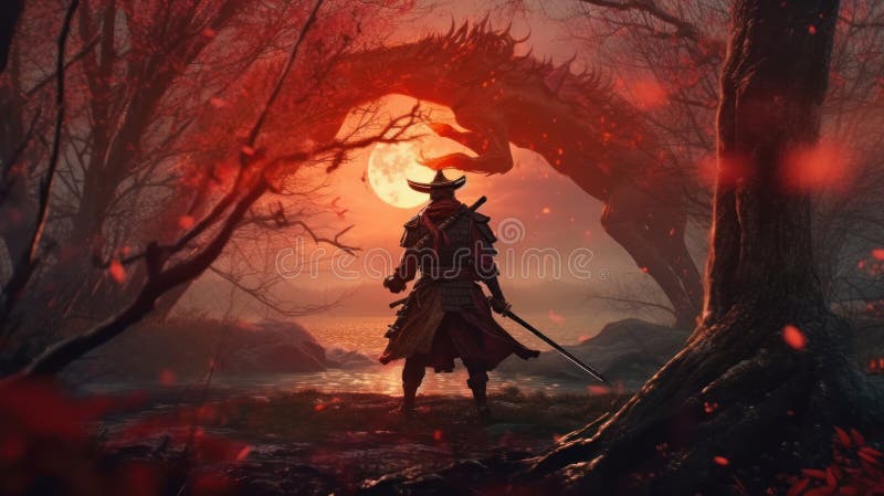 Fire Samurai Stock Illustrations – 325 Fire Samurai Stock Illustrations ...