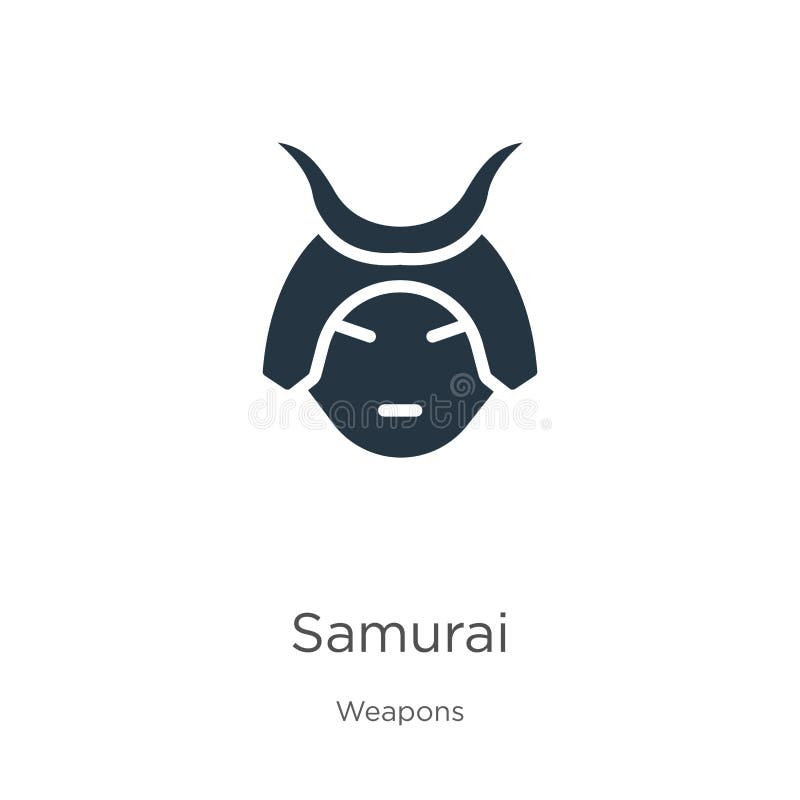 Samurai Icon Vector. Trendy Flat Samurai Icon from Weapons Collection ...