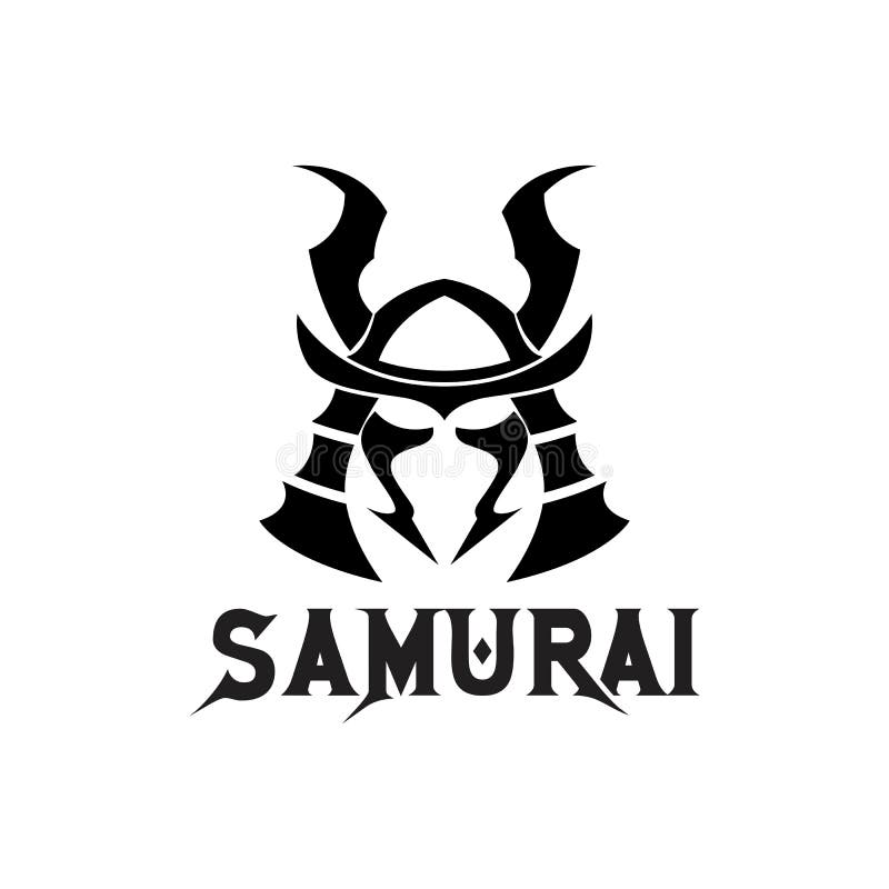 Samurai Logo. Black Ronin Ninja Samurai Logo Vector Stock Vector ...
