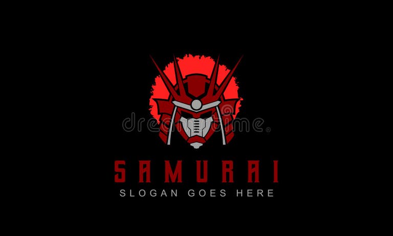Samurai Logo. Samurai Helmet Logo Design Vector Illustration Stock ...