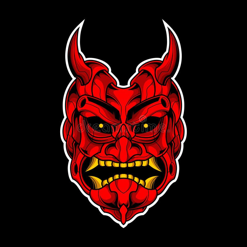 Samurai Ronin Mask Drawing Stock Illustrations – 171 Samurai Ronin Mask ...