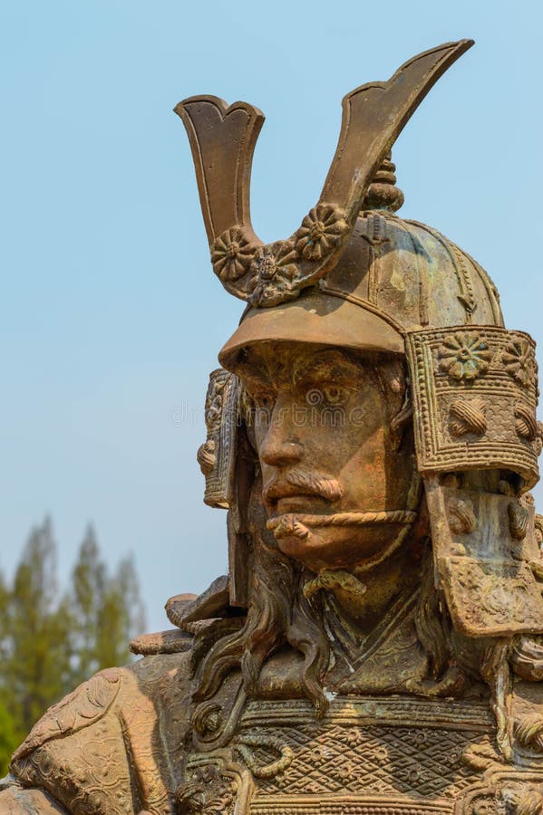 Japanese Samurai Statue stock photo. Image of japan, asia - 36219732