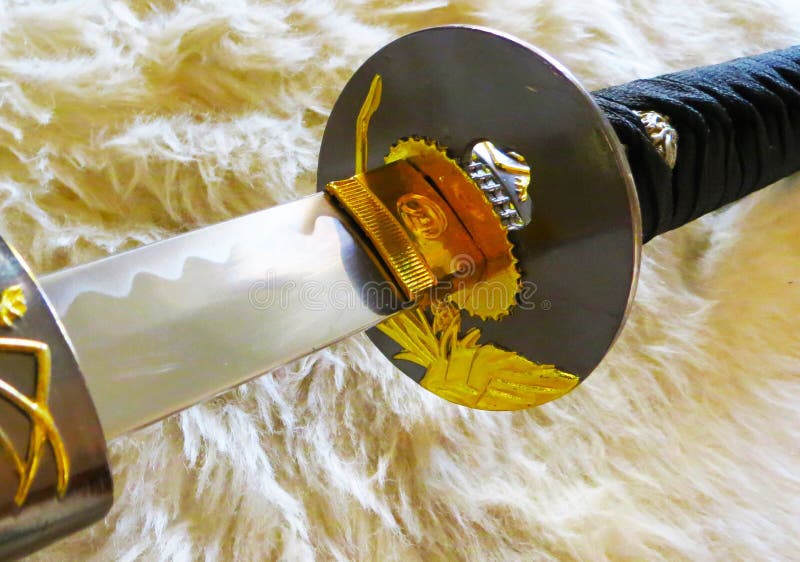 A Samurai Sword Being Unsheathed Stock Photo - Image of samurai ...