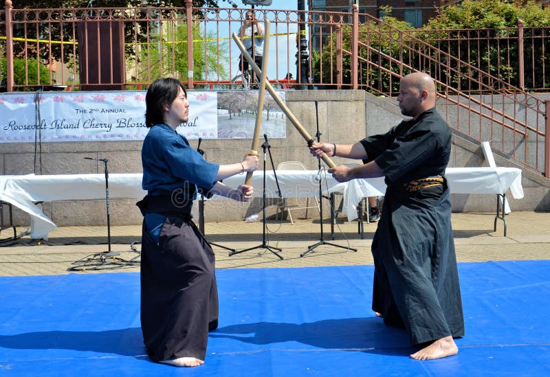 Samurai Sword Demonstration Editorial Photo - Image of flower, concert ...