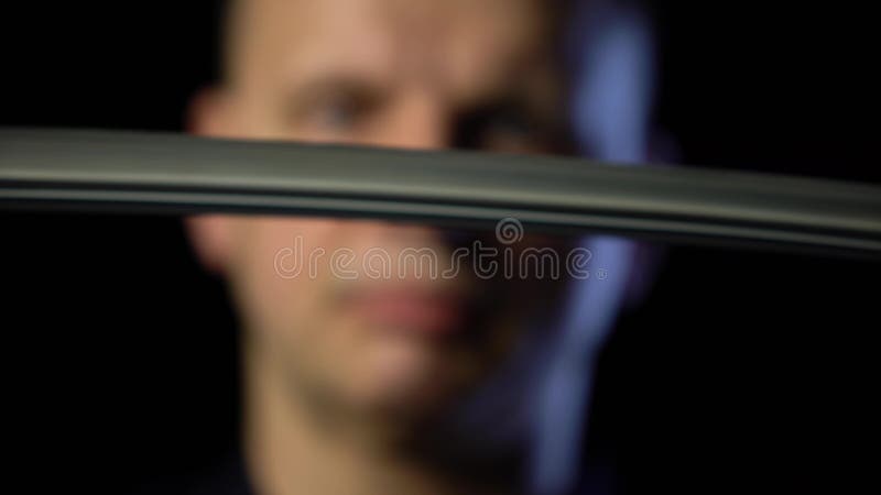 Samurai Sword Katana in Hand. Katana Sword Holding in Samurai Hand ...