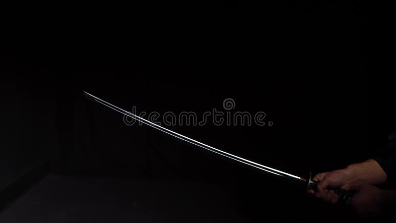 Samurai Sword Katana in Hand. Katana Sword Holding in Samurai Hand ...