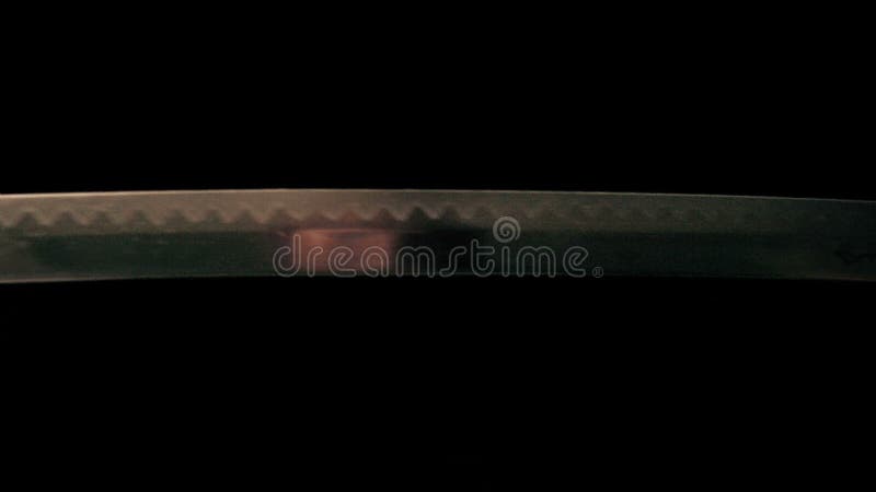 Samurai Sword Unsheathed at Night Stock Video - Video of battle, dark ...
