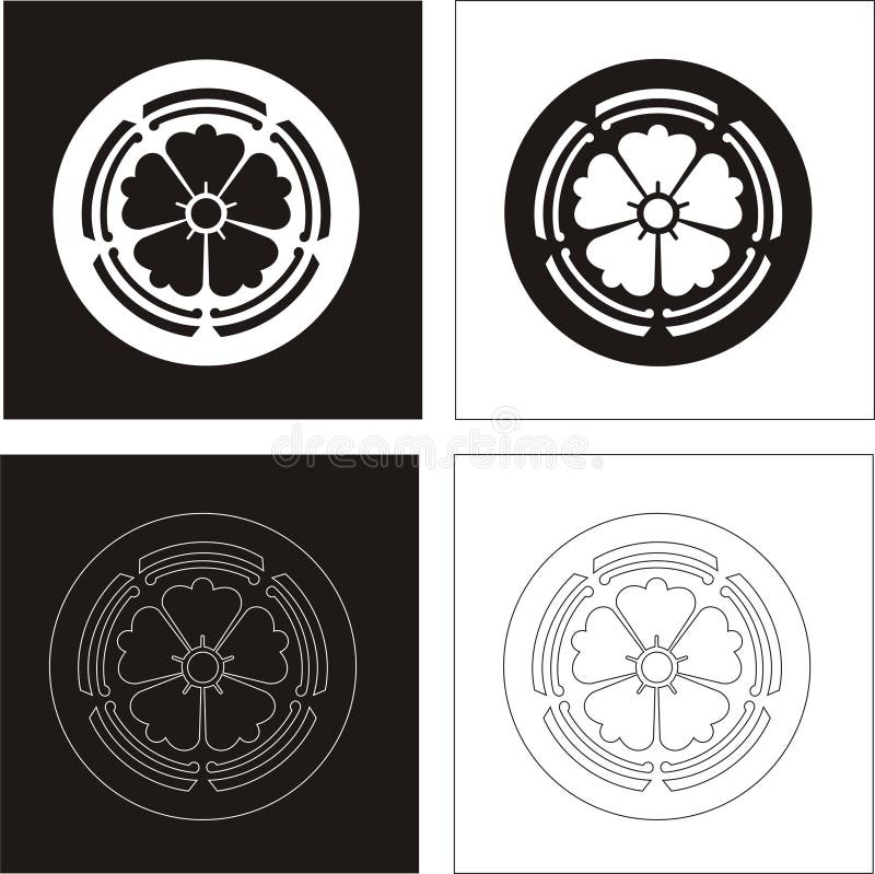 Samurai symbol stock vector. Illustration of disk, bump - 15475878