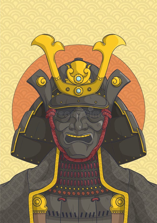 Samurai Faces Stock Illustrations – 23 Samurai Faces Stock ...