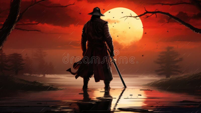 Samurai Walking Stock Illustrations – 136 Samurai Walking Stock ...
