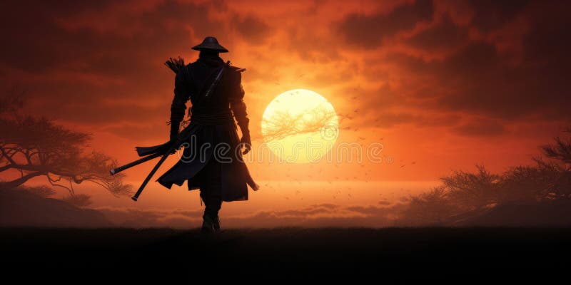 Samurai Walking Stock Illustrations – 128 Samurai Walking Stock ...