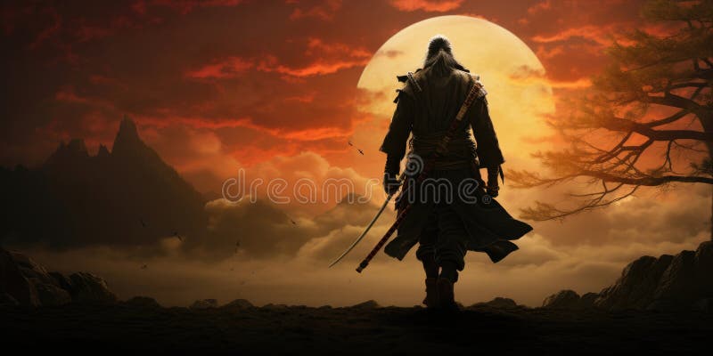 Samurai Walking Stock Illustrations – 175 Samurai Walking Stock ...