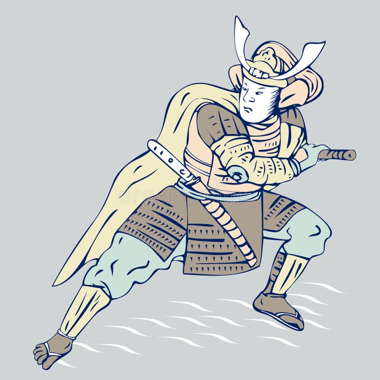 Samurai Warrior Art Stock Illustrations – 12,092 Samurai Warrior Art ...