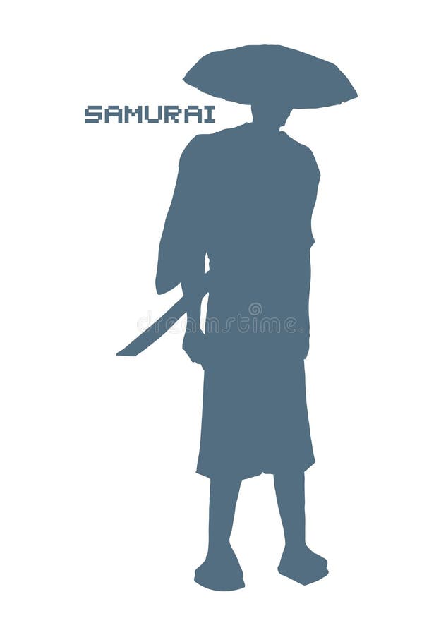 Samurai Warrior Illustration Stock Vector - Illustration of japanese ...