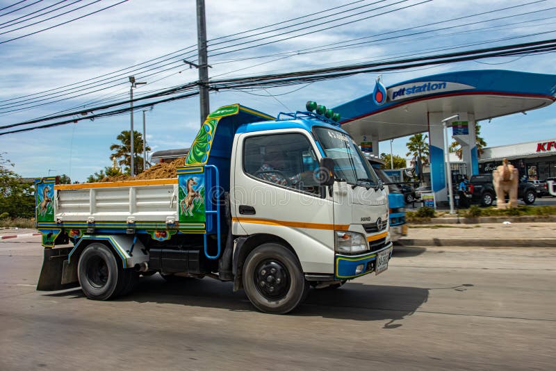 Small Lorry Loaded with One Big Red Tomato Stock Photo - Image of lorry ...