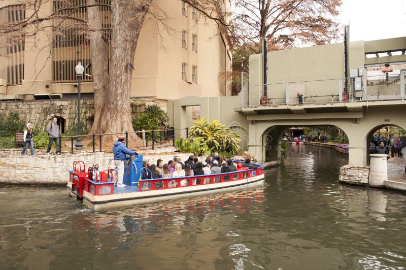 San Antonio River Walk Boat Tour Editorial Photography - Image of ...