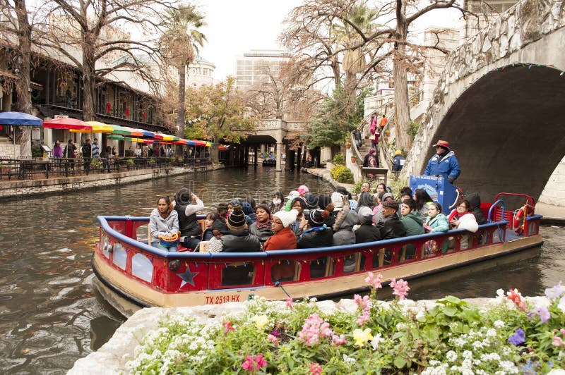 San Antonio River Walk Boat Tour Editorial Photo - Image of america ...