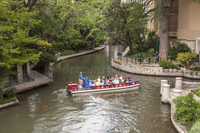 San Antonio River Walk, Texas Imagem Editorial - Imagem de parque ...